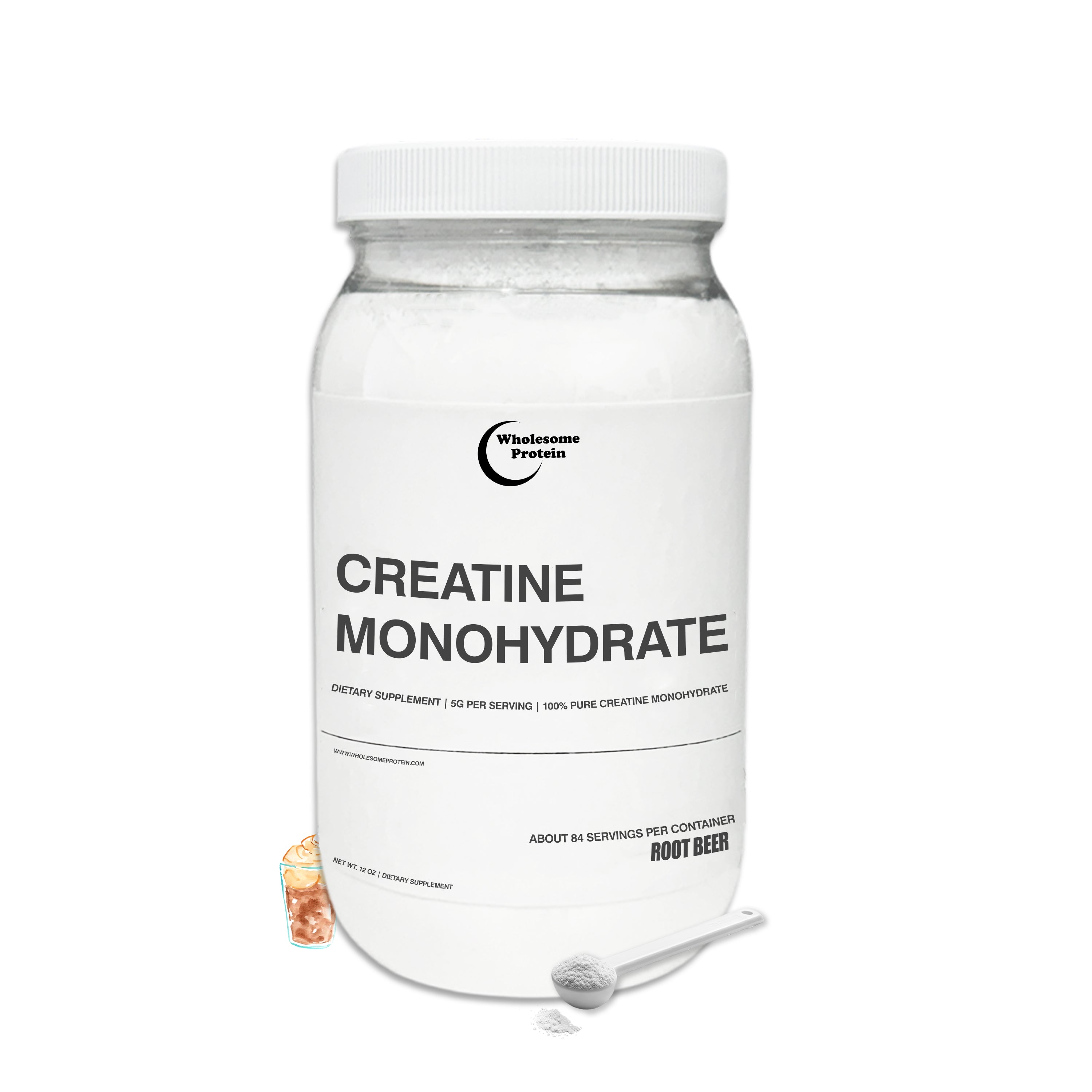 WHOLESOME PROTEIN 100% CREATINE MONOHYDRATE - ROOT BEER – Wholesome Protein