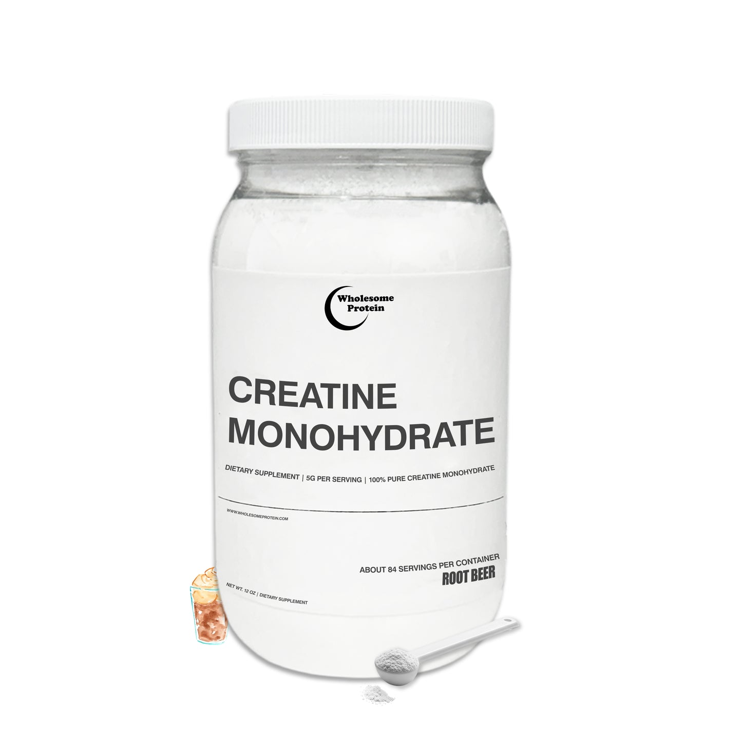 WHOLESOME PROTEIN 100% CREATINE MONOHYDRATE - ROOT BEER – Wholesome Protein